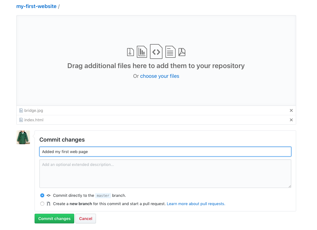 How to make and publish a page on the Web